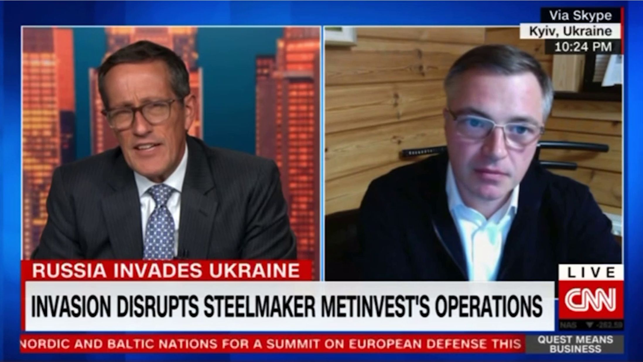 Yuriy Ryzhenkov CEO Metinvest for CNN