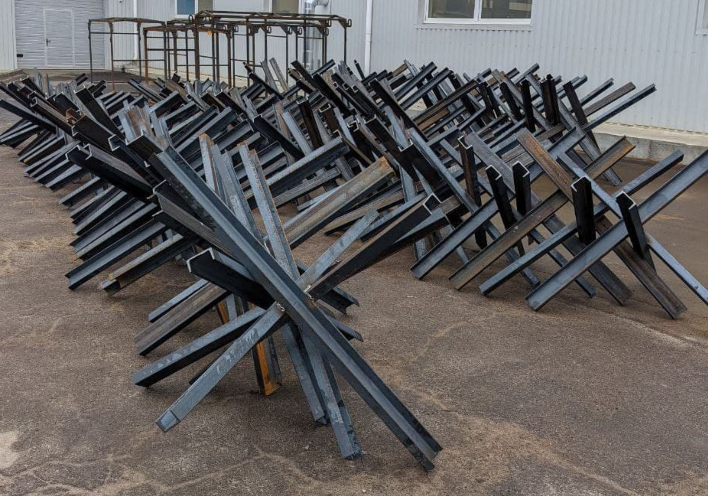 More than 35,000 anti-tank hedgehogs deployed across Ukraine are ...